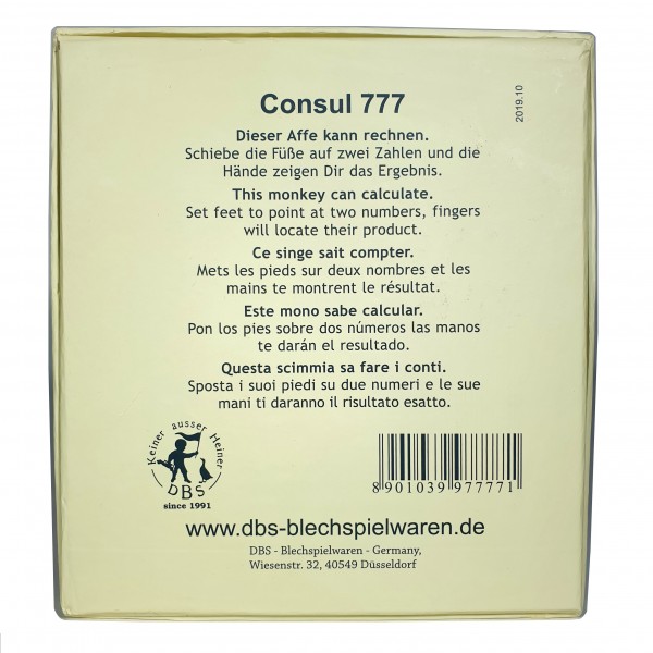 Consul der Rechenaffe - the Educated Monkey Consul | Blechfabrik ...